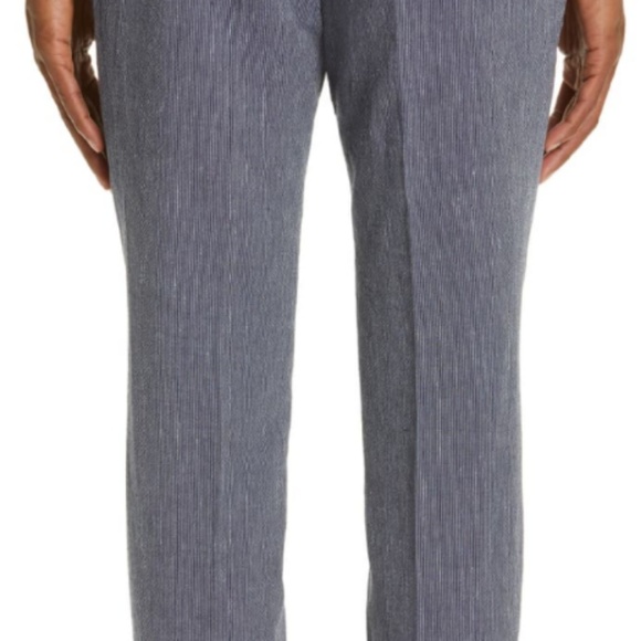 Z Zegna | Pants | Z Zegna Us Size 4 Slim Fit Seersucker Linen Blend ...